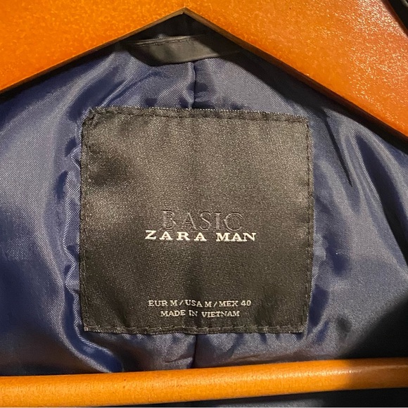Zara | Jackets & Coats | Zara Man Basic Black Silky Look Bomber Jacket ...